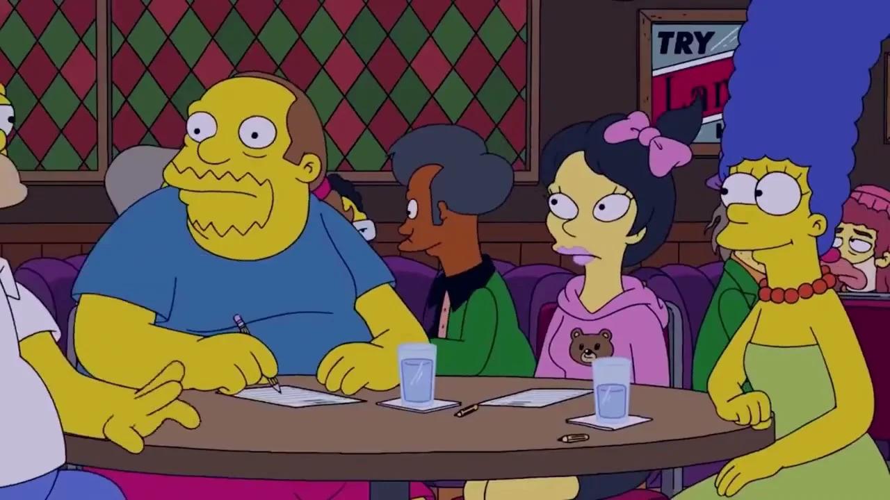 The Simpsons - The Japanese girlfriend of the comic book