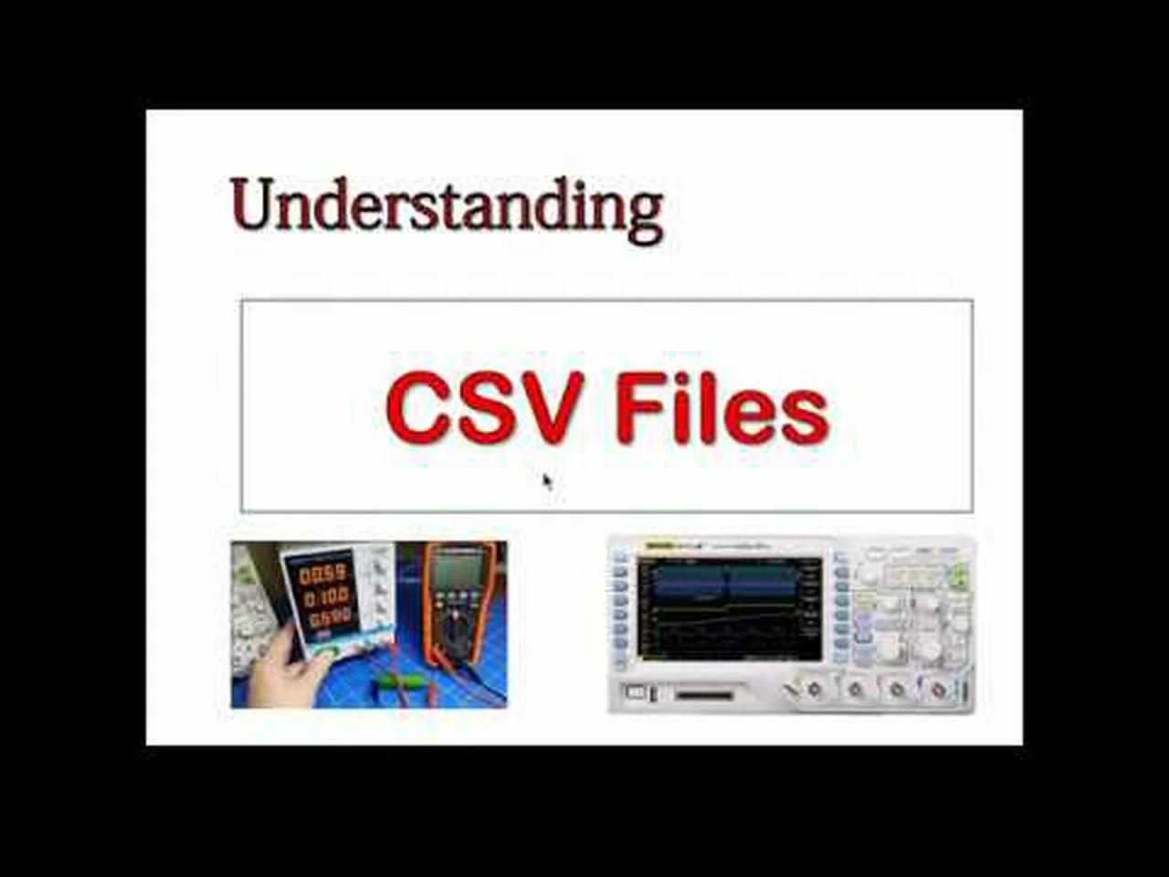 Understanding Csv Files