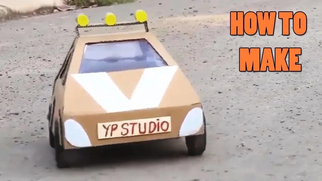 How to Make RC Car from Cardboard - DIY Cardboard