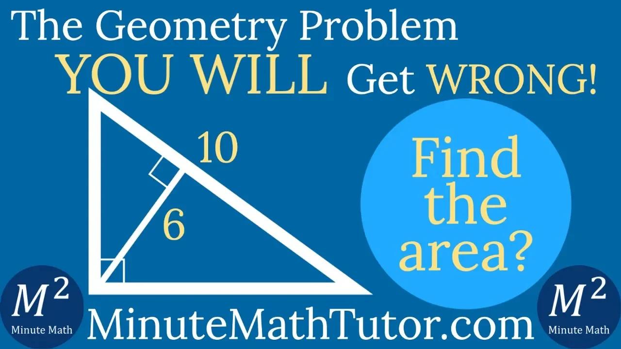 The Geometry Problem that YOU WILL Get WRONG! | Minute Math