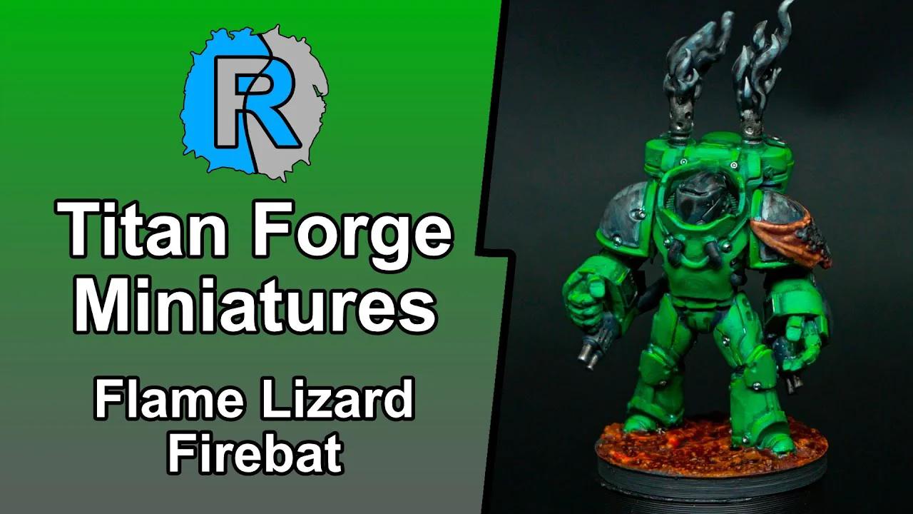 Flame Lizard Firebat - Titan Forge Miniatures | Salamanders Theme | 3D ...