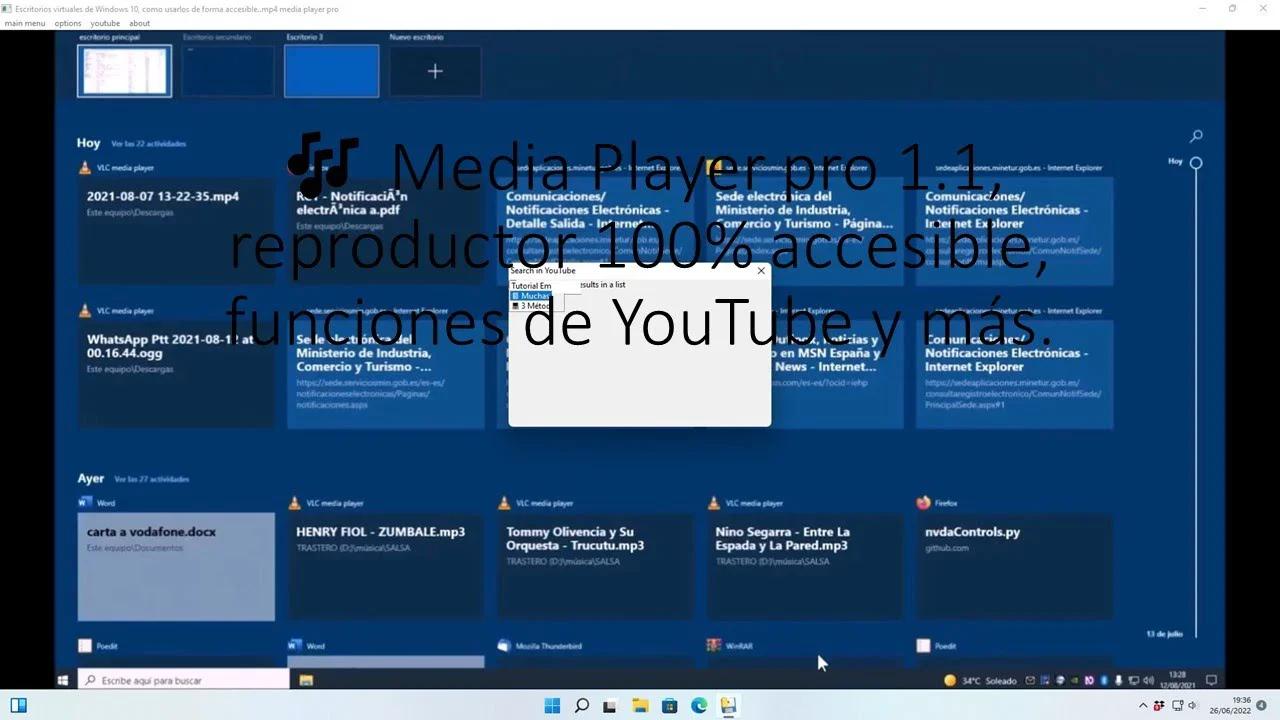 🎶 Media Player pro 1.2, reproductor 100% accesible, ligero y con ...