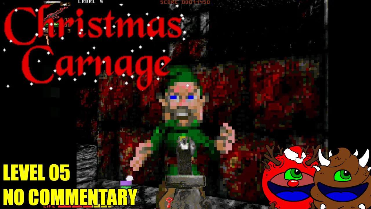 Christmas Carnage 1994 (DOSBox) - Level 05 - No Commentary Gameplay