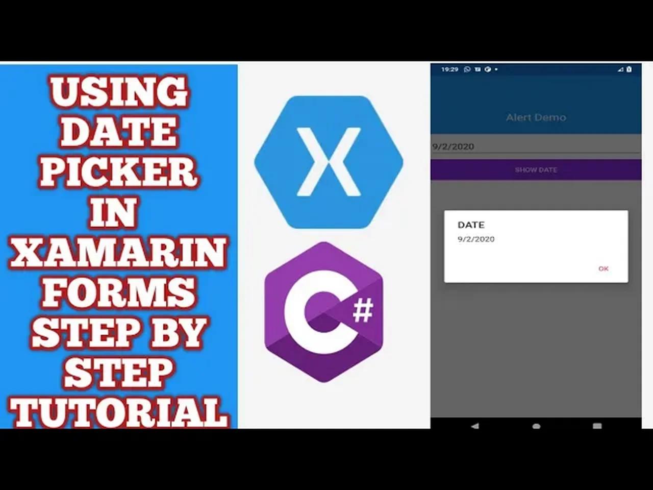 DatePicker in Xamarin forms |Xamarin.Forms DatePicker | Using Date ... DatePicker in Xamarin forms |Xamarin.Forms DatePicker | Using Date ...