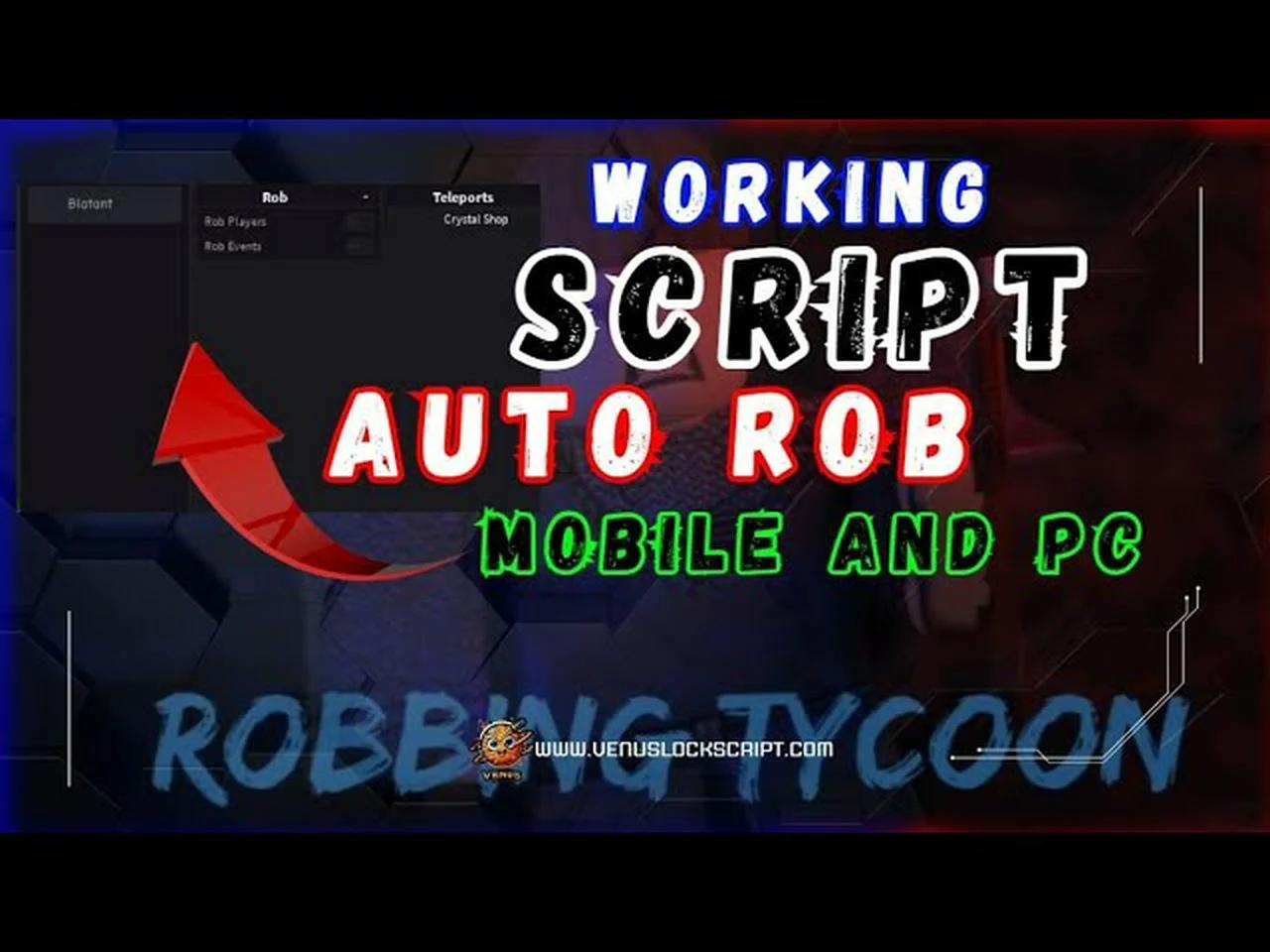 Robbing Tycoon New Script | Unlimited Money | Auto Farm | Fast Rebirth