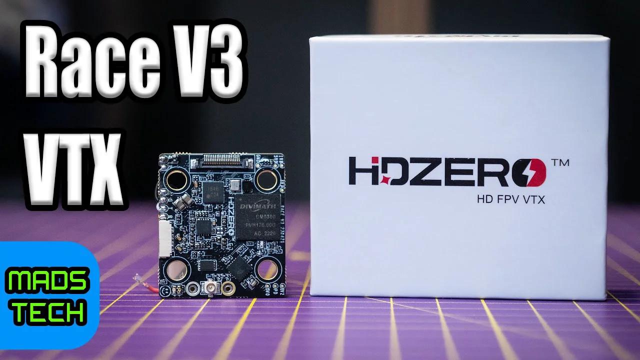 HDZero New Race V3 VTX - Smaller, More Durable & 540P 14ms Latency