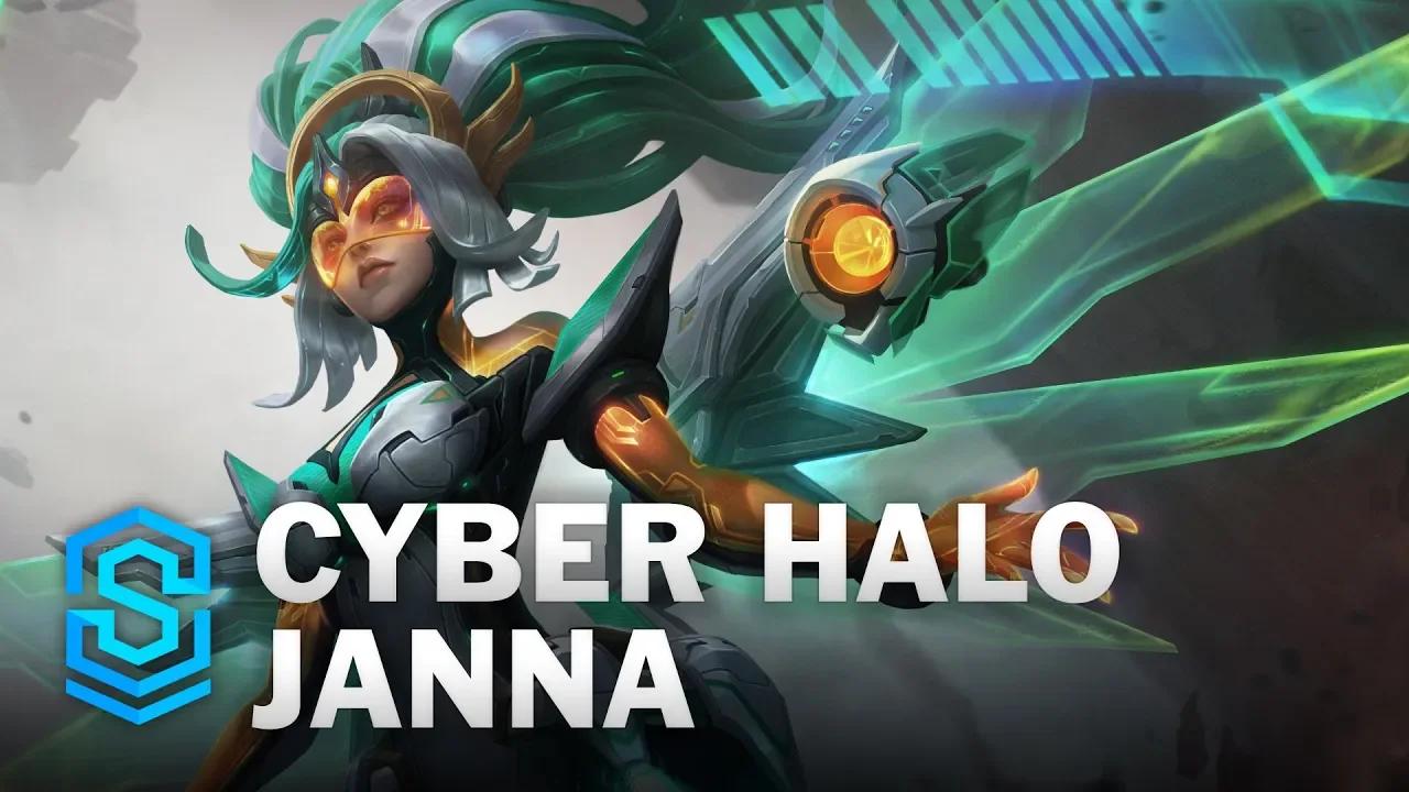 Cyber Halo Janna Skin Spotlight - League of Legends