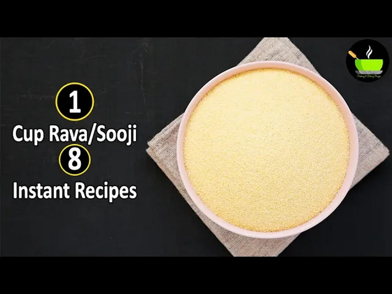1 Cup Sooji 8 Instant Breakfast Recipe | Easy Breakfast Recipe ...