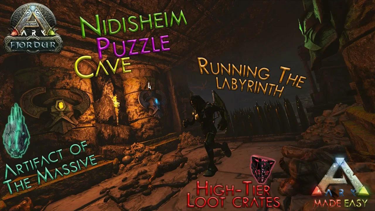 🧩 Puzzle Cave Labyrinth & Artifact of the Massive 💎 Fjordur ARK: Made Easy