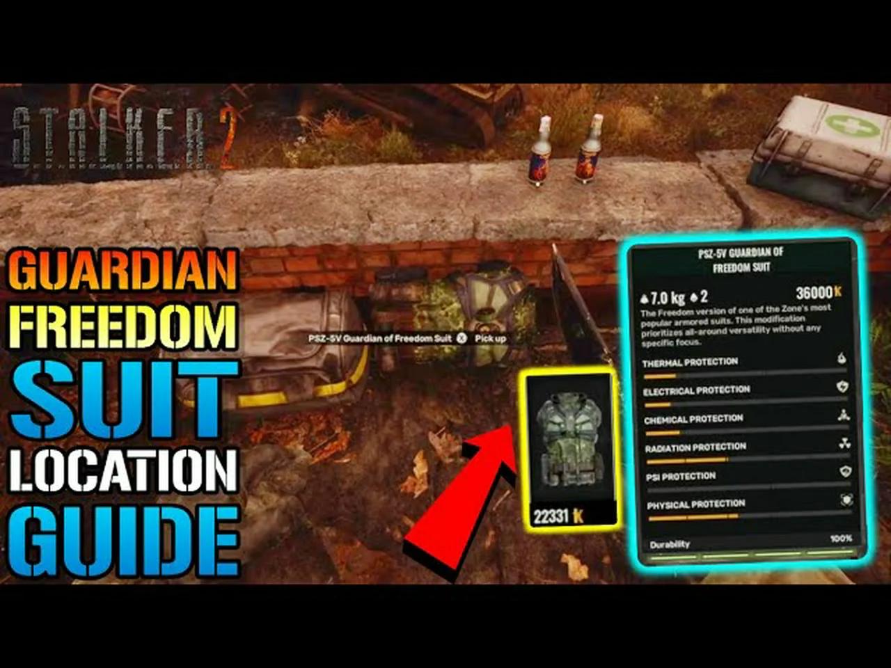 Stalker 2: "Guardian Of Freedom Suit" Is Awesome! How To Get This Armor ...