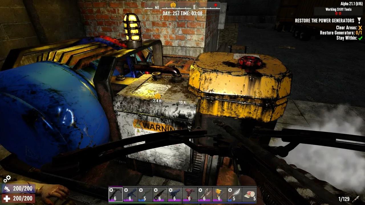 Tier 2 POI -Working Stiff Tools (Forest biome) | 7 Days To Day - Alpha 21.1