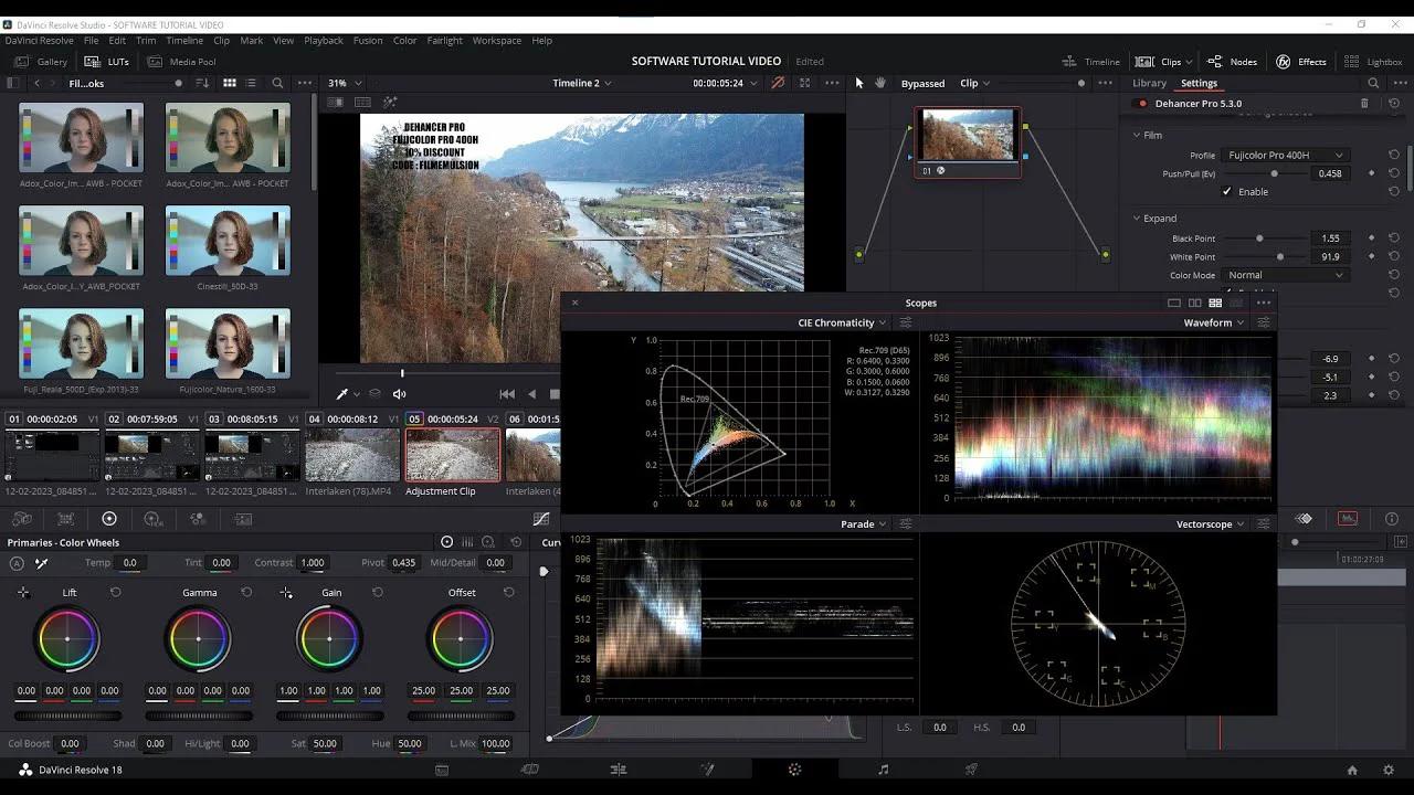 DEHANCER PRO TUTORIAL IN DAVINCI RESOLVE USING DJI DRONE + GOPRO SHOTS ...