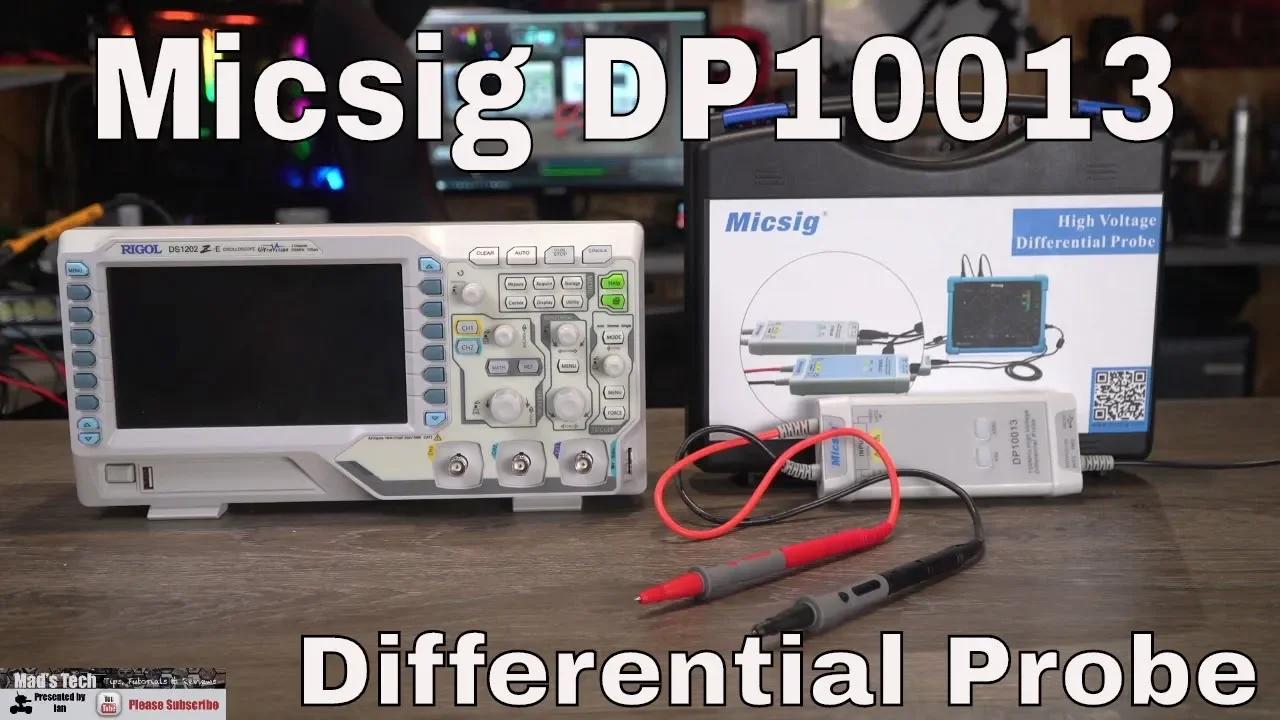 Micsig DP10013 Differential Oscilloscope Probe Overview For PSU Repair.