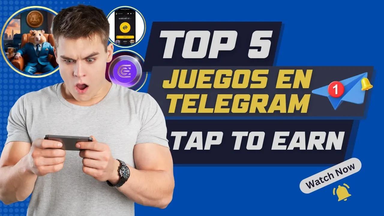 TOP 5 JUEGOS EN TELEGRAM PARA GANAR DINERO GRATIS🤑