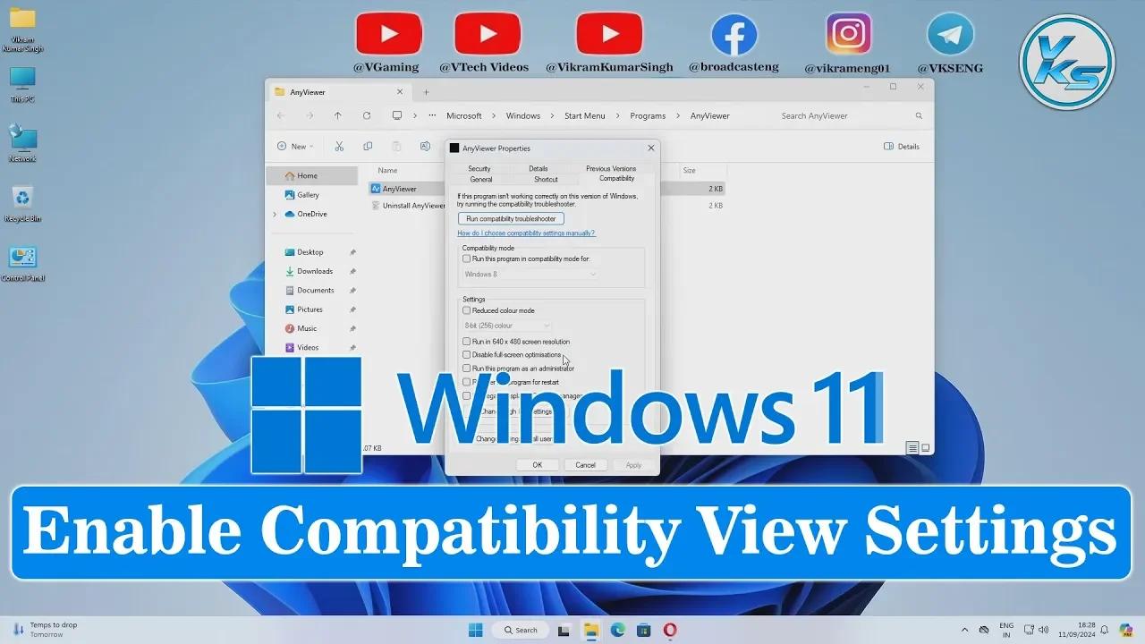 How To Enable Compatibility View Settings in Windows 11