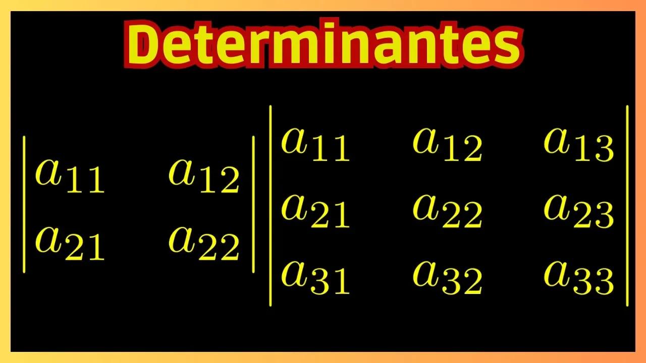Determinante de uma matriz 2x2 e 3x3 - Álgebra Linear - Aula 17
