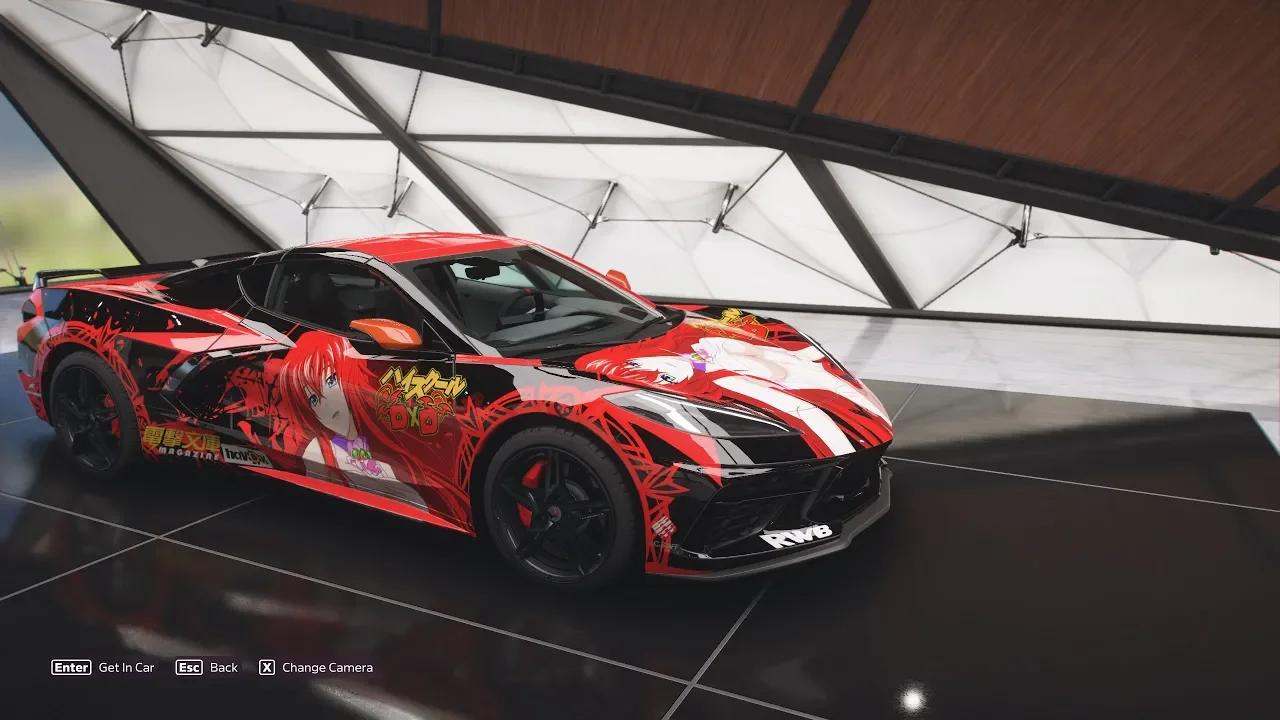 Forza Horizon 5 X Rias Gremory | High School DxD Chevrolet corvette 2020