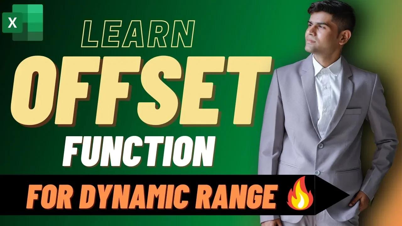 OFFSET Function in Excel For Dynamic Ranges | Create Dynamic Named ... OFFSET Function in Excel For Dynamic Ranges | Create Dynamic Named ...