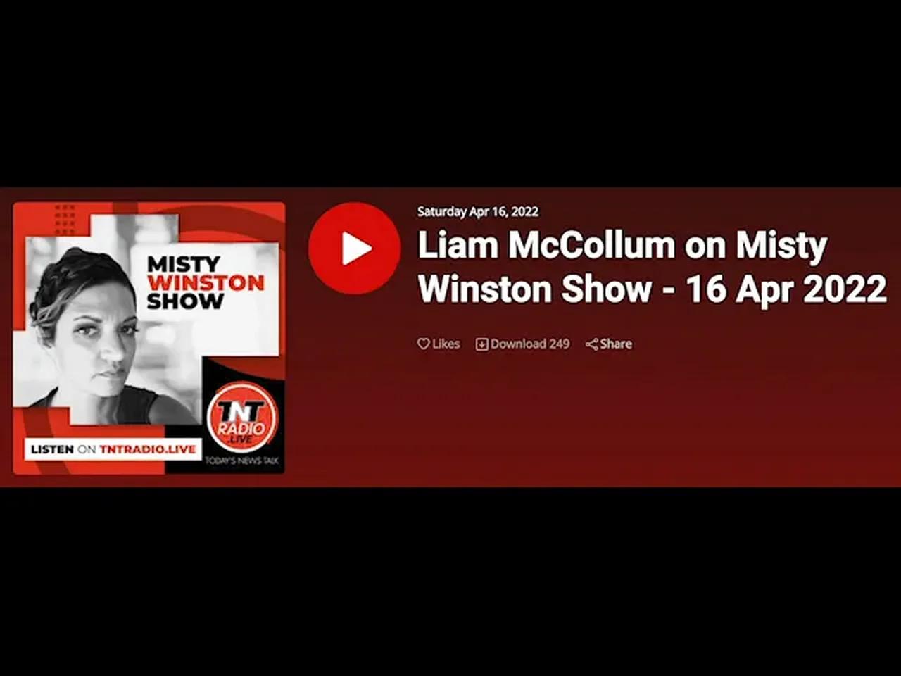 Ep. 82 Liam McCollum on the Misty Winston Show - 16 Apr 2022