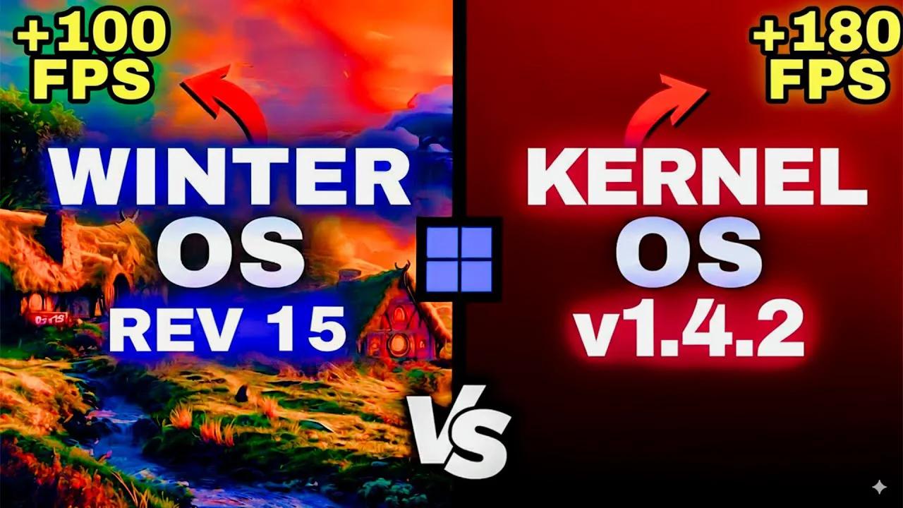 🎮 KernelOS vs WinterOS REV 15 - ¿CUÁL ES EL MEJOR WINDOWS 11 GAMING ...
