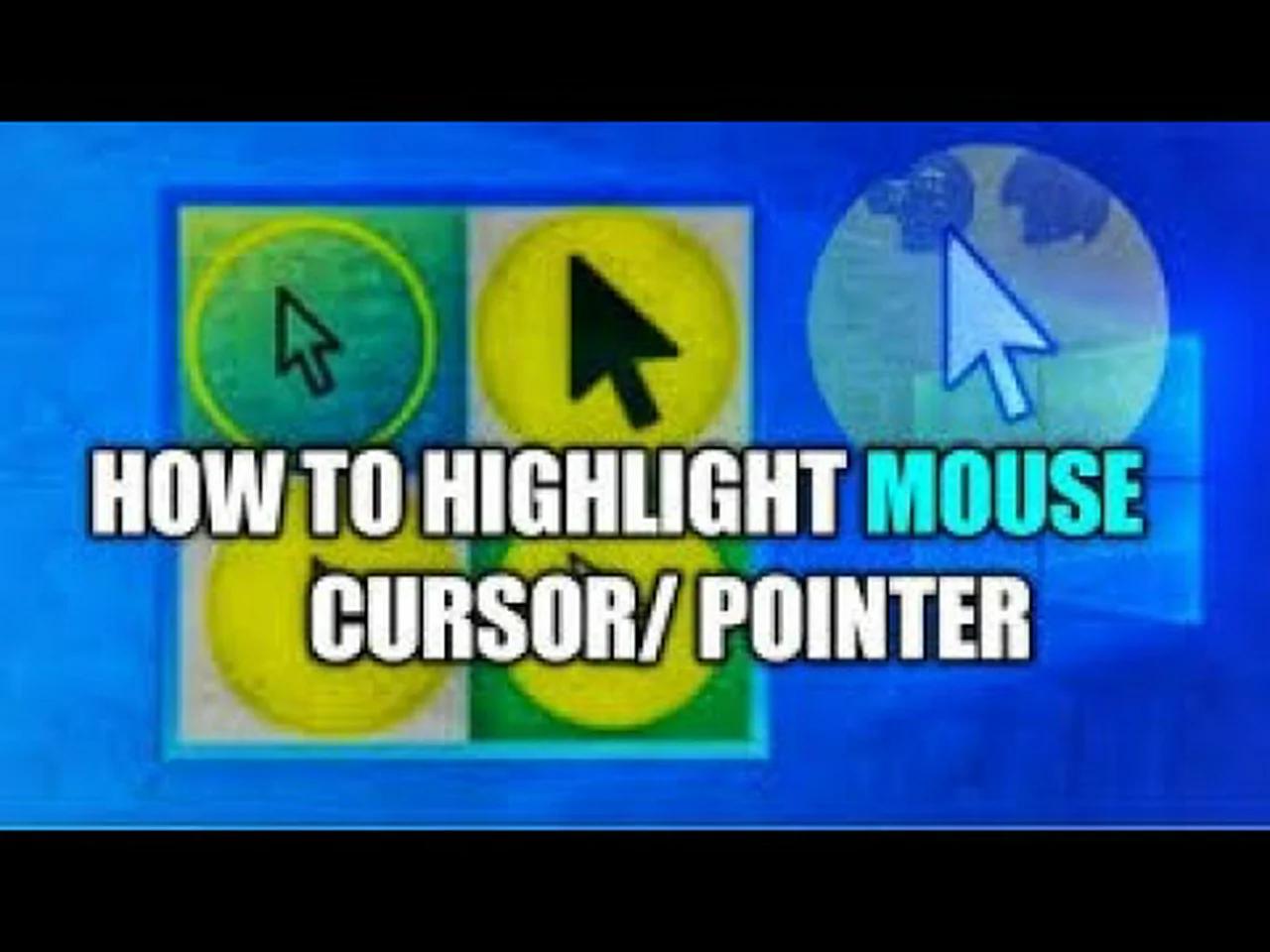 How To Highlight Your Mouse Cursor Halo Pointer Cursor