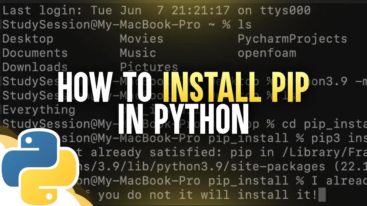 How To Install PIP In Python (Mac)