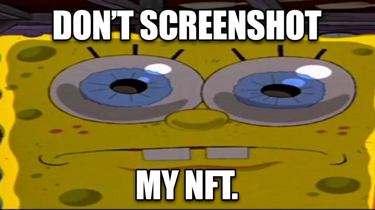 Spongebob buys a NFT.