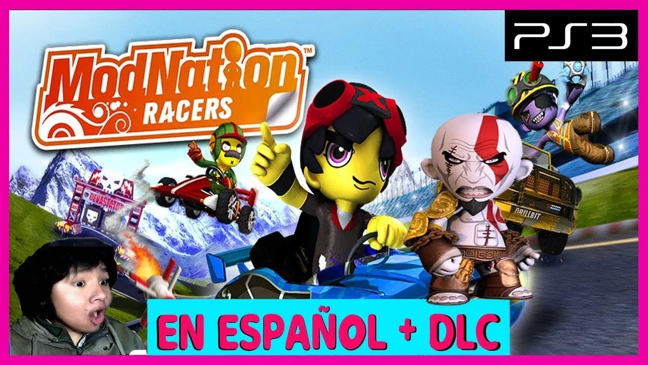 MODNATION RACER PS3 PKG (NO HAN) & CARPETA + DLCS (EN ESPAÑOL) 🎮 ️