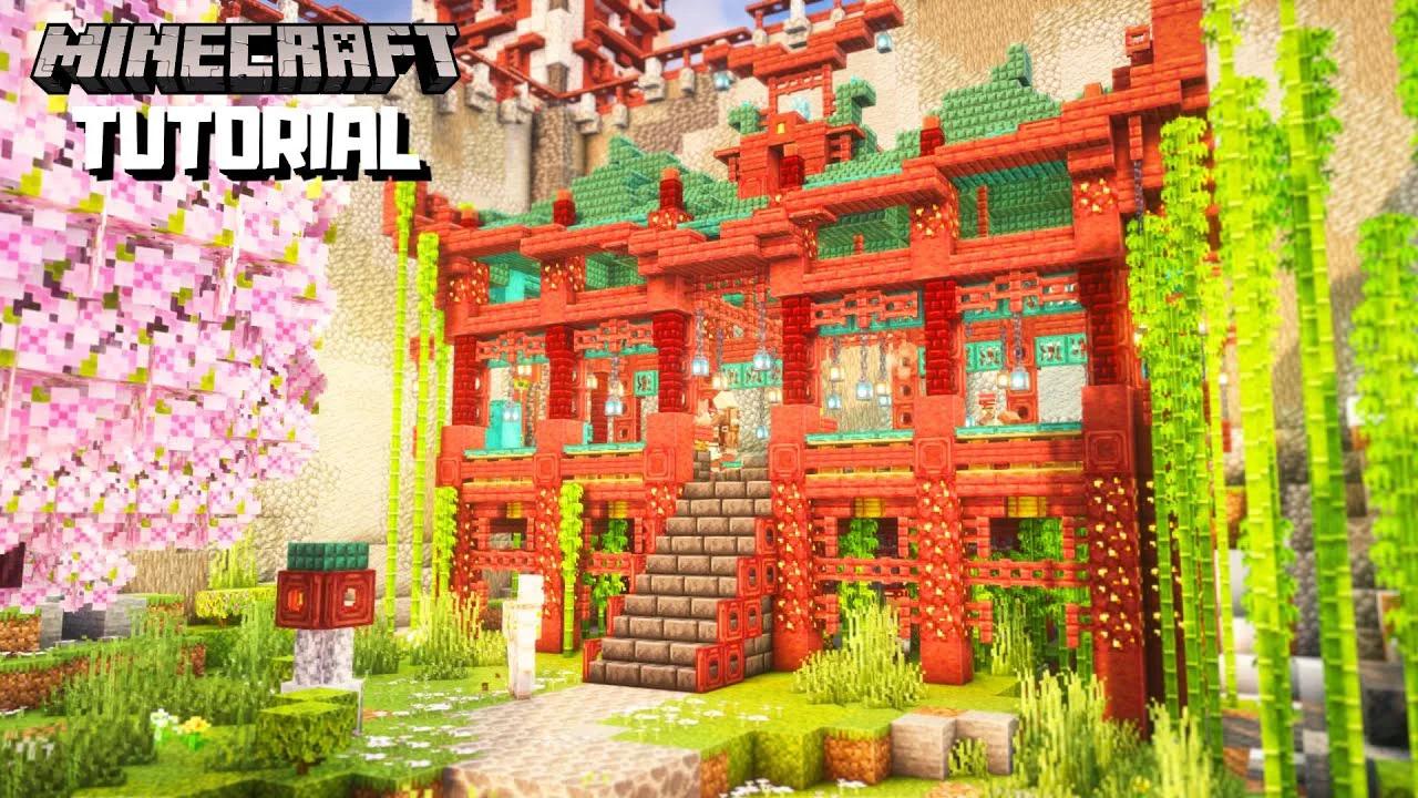 JAPANESE SHRINE - Minecraft Tutorial