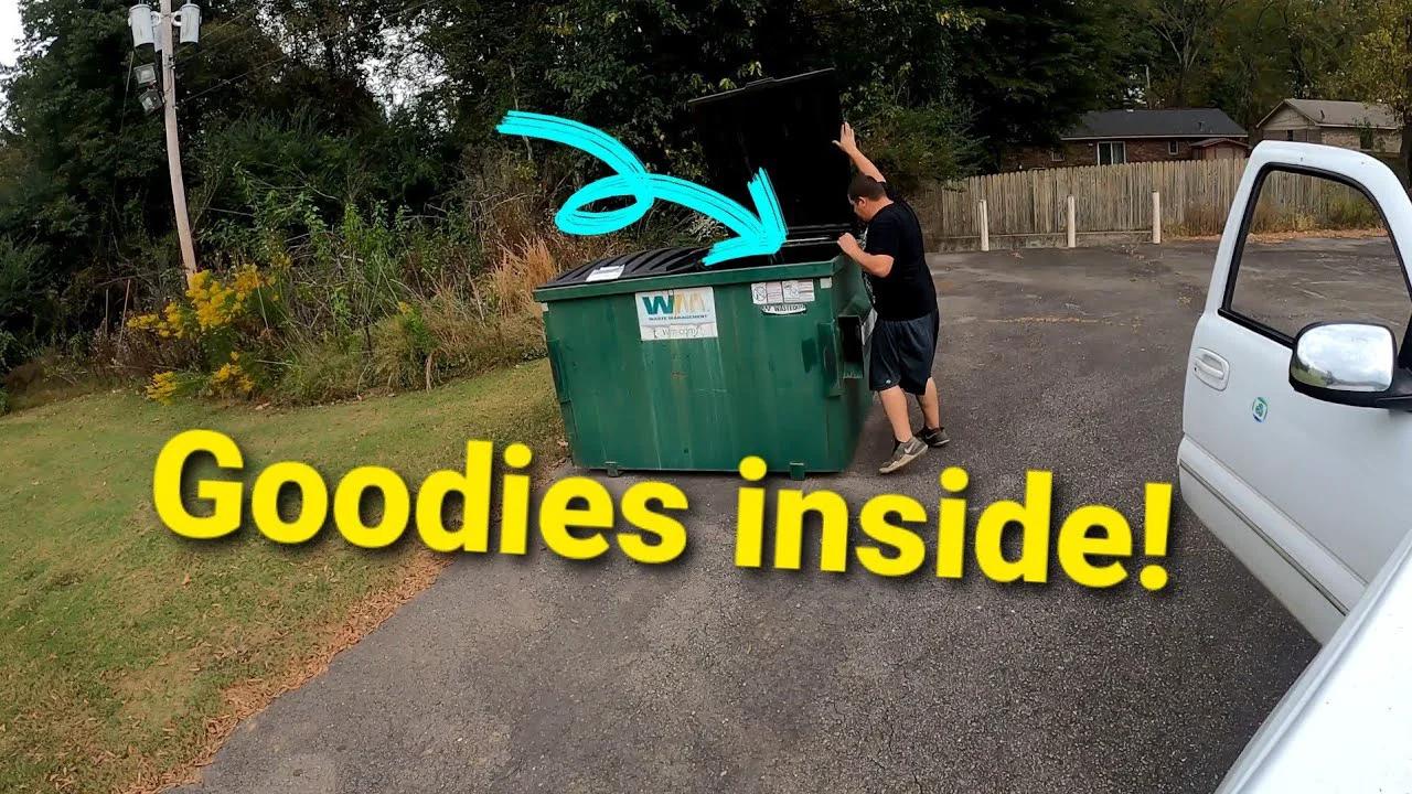 Dumpster Diving For Scrap And Treasures