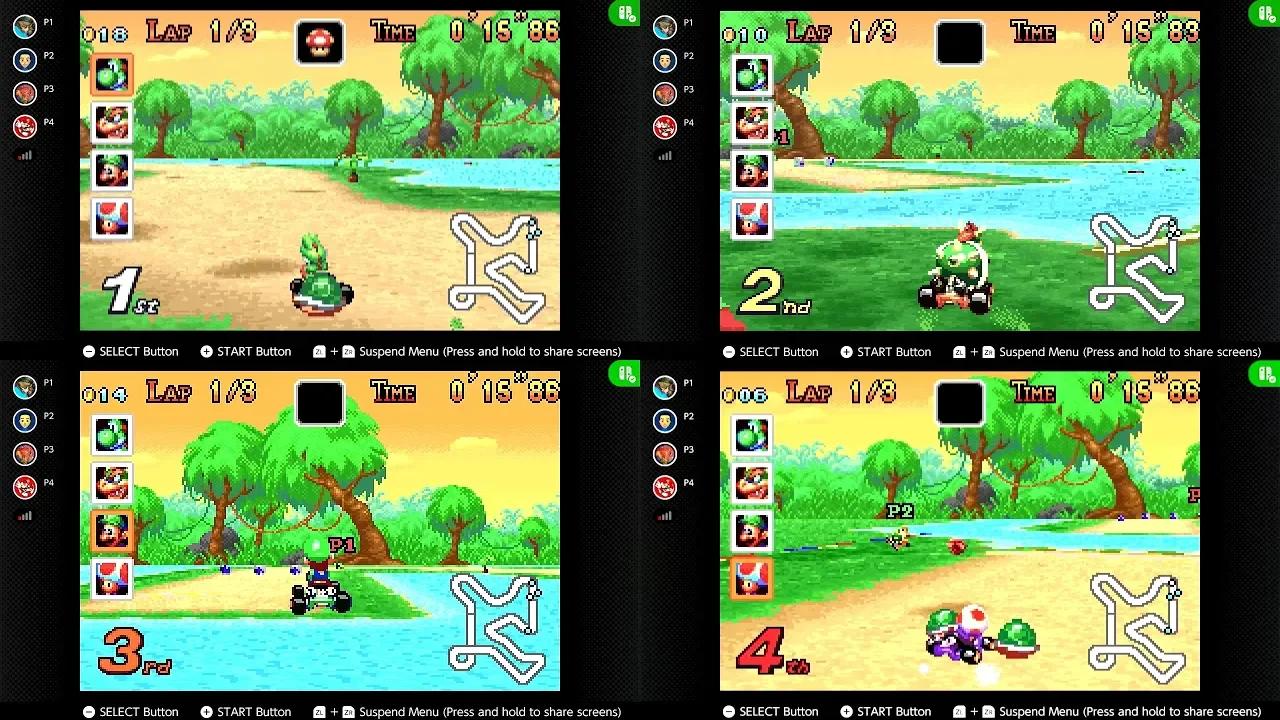 Mario Kart: Super Circuit - 4-Player Splitscreen Races and Battles ...