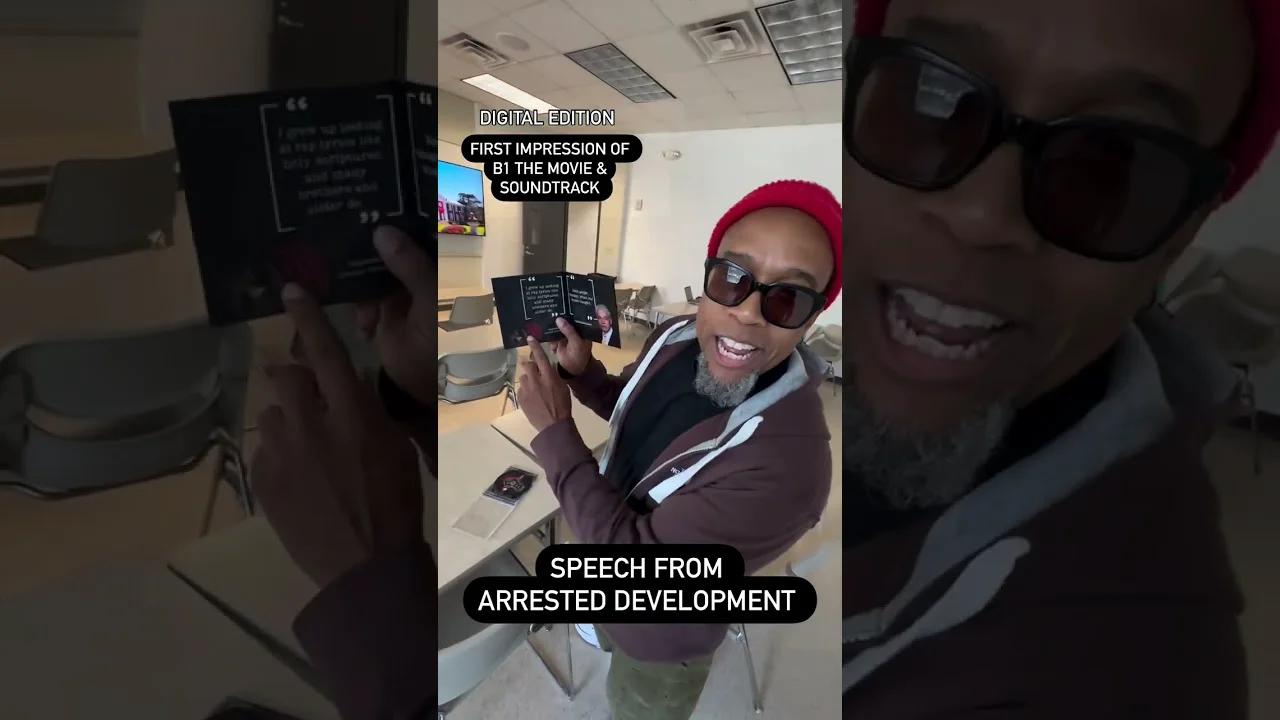 Speech from Arrested Development opens B1 The Movie