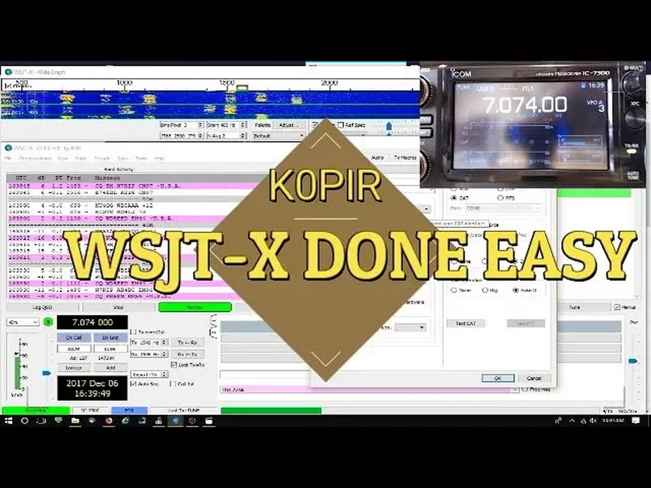 WSJT X FT8 The Easy Way with the Icom 7300