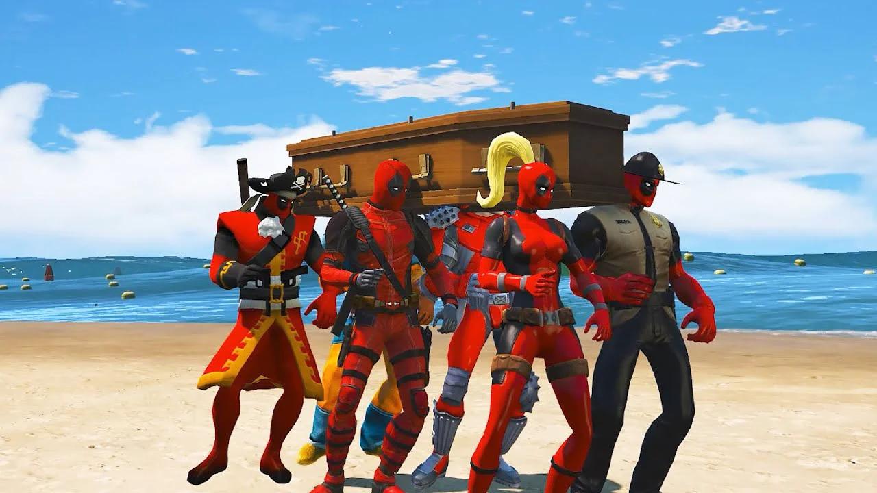 GTA 5 DEADPOOL COFFIN DANCE COMPILATION! SPIDERMAN FUNNY FAILS Ep.60