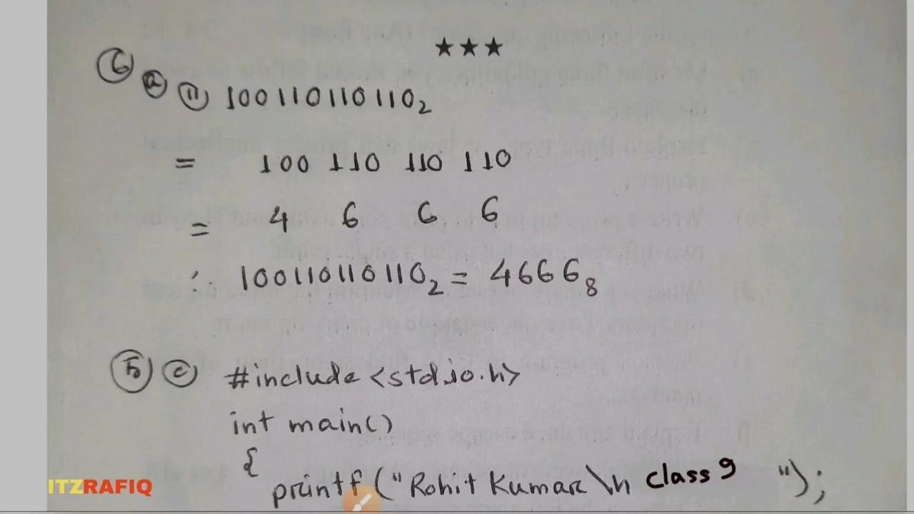 Class 9 Computer Science Annual Examination Question Paper with ...