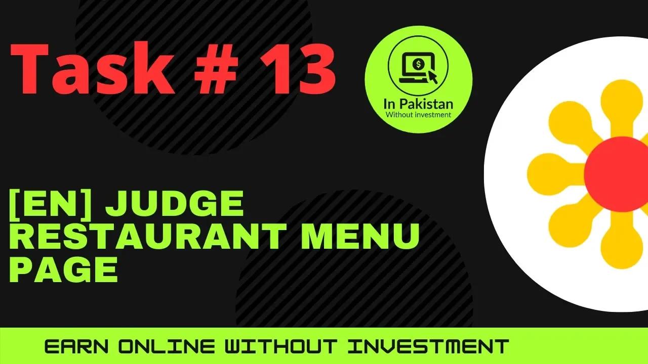 [en] Judge restaurant menu page - Yandex Toloka