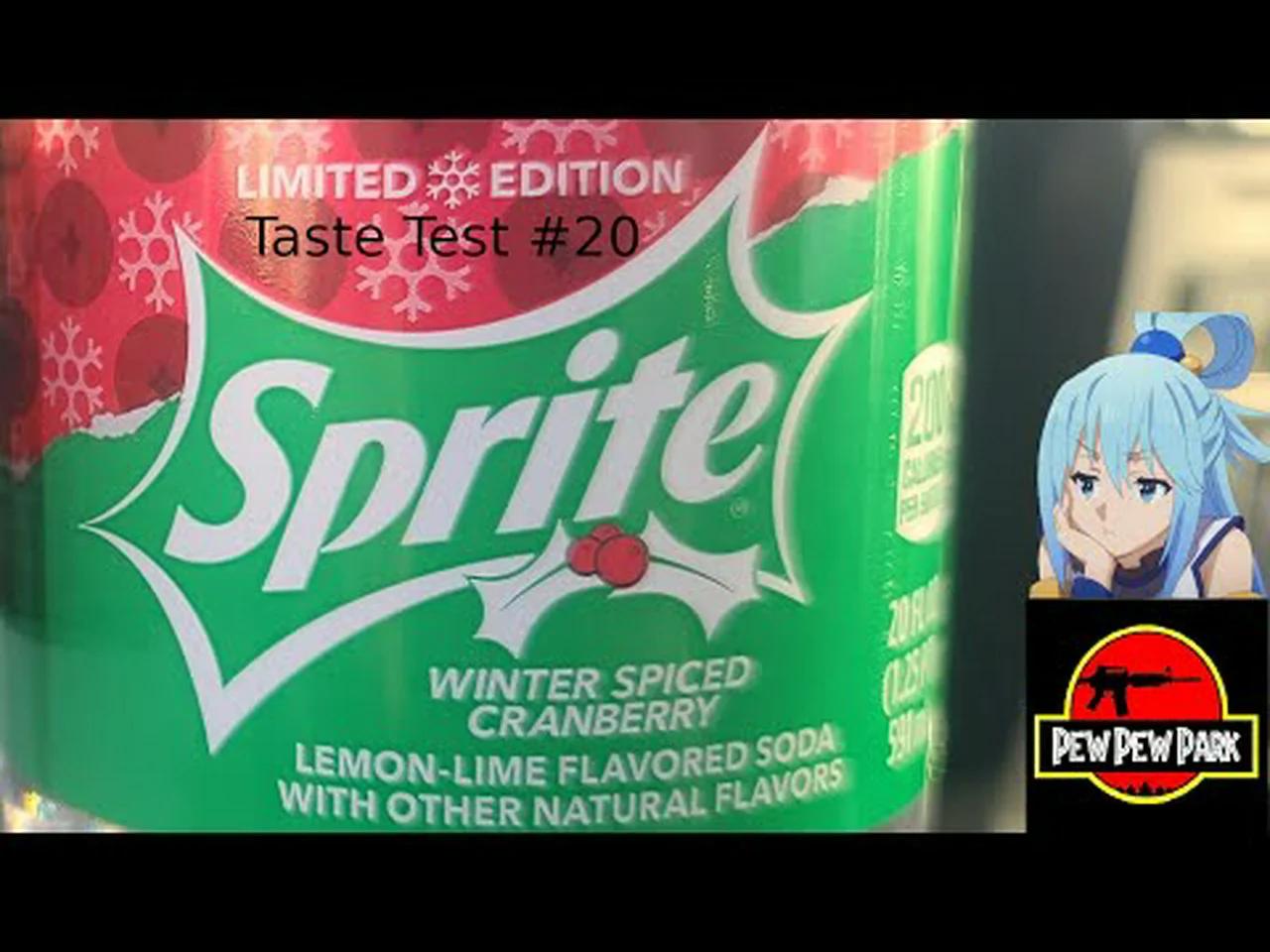 Taste Test #20: Sprite Winter Spiced Cranberry