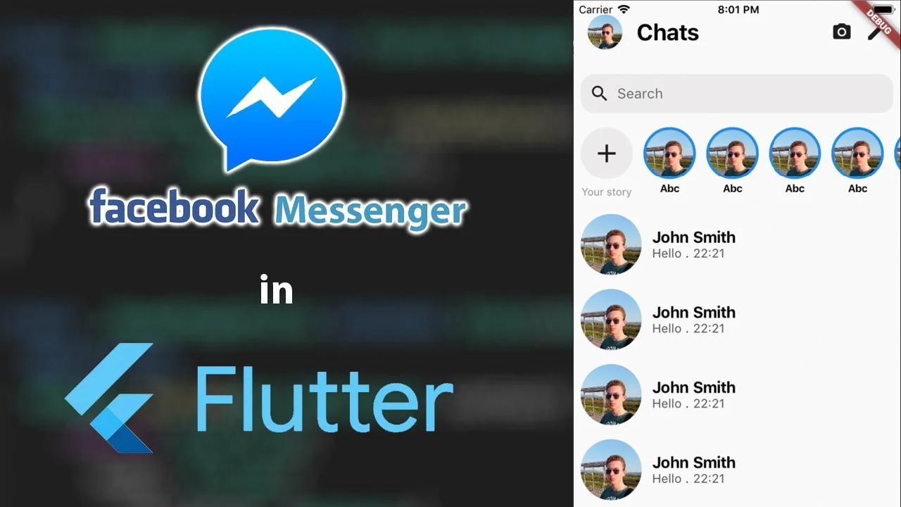 Facebook Messenger Ui In Flutter Flutter Challenges Programming Addict