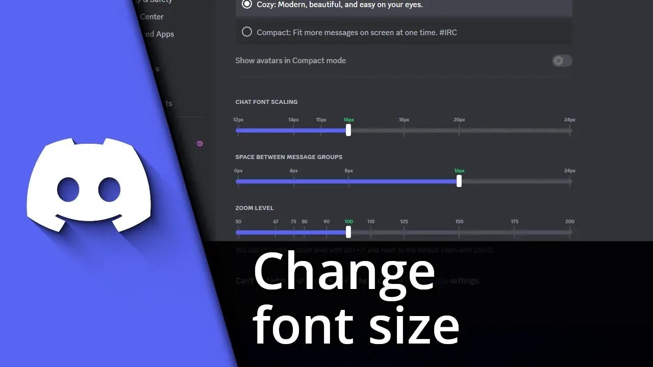 How to change font size in Discord | Discord font size Tutorial