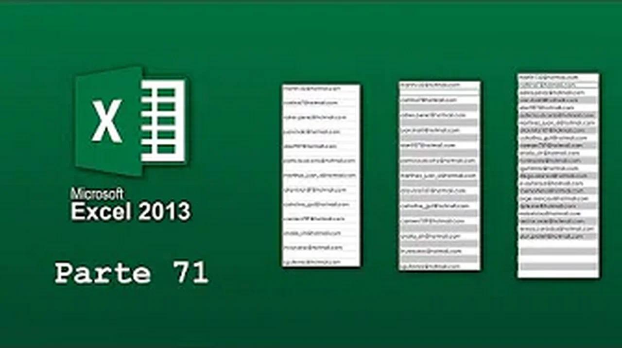 Microsoft Excel 71) Agregar o eliminar filas intercaladas