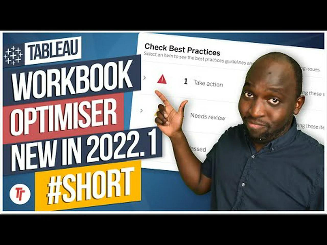Tableau Workbook Optimiser in under a minute #Short