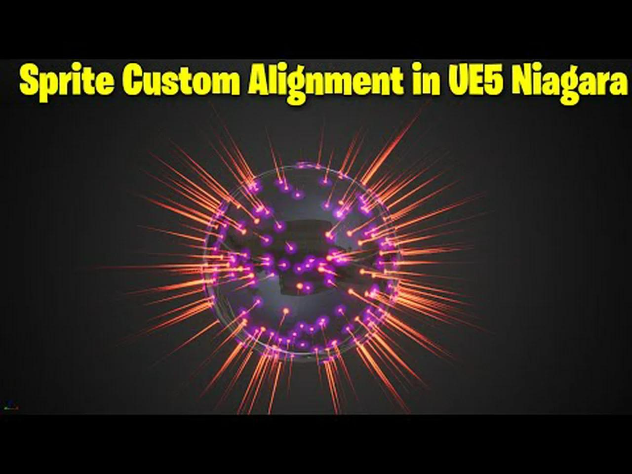 Sprite Custom Alignment in UE5 Niagara Tutorial | Download Files