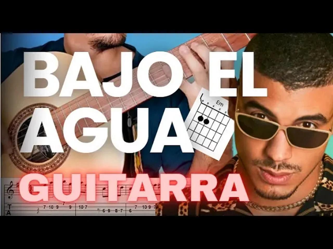 🌊Cómo tocar - BAJO EL AGUA - Manuel Medrano TUTORIAL OFICIAL GUITARRA ...