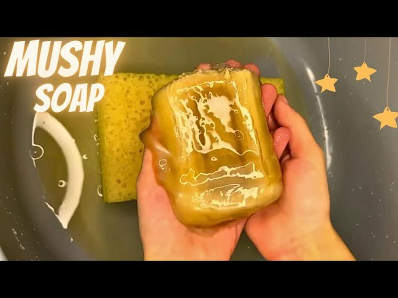 ASMR 💛💥 CREAMY SOAP 🔥MUSHY SOAP and SPONGE 💦 | SOAKED SOAP 😋 SUPER SATIFYING ASMR VIDEO 💝
