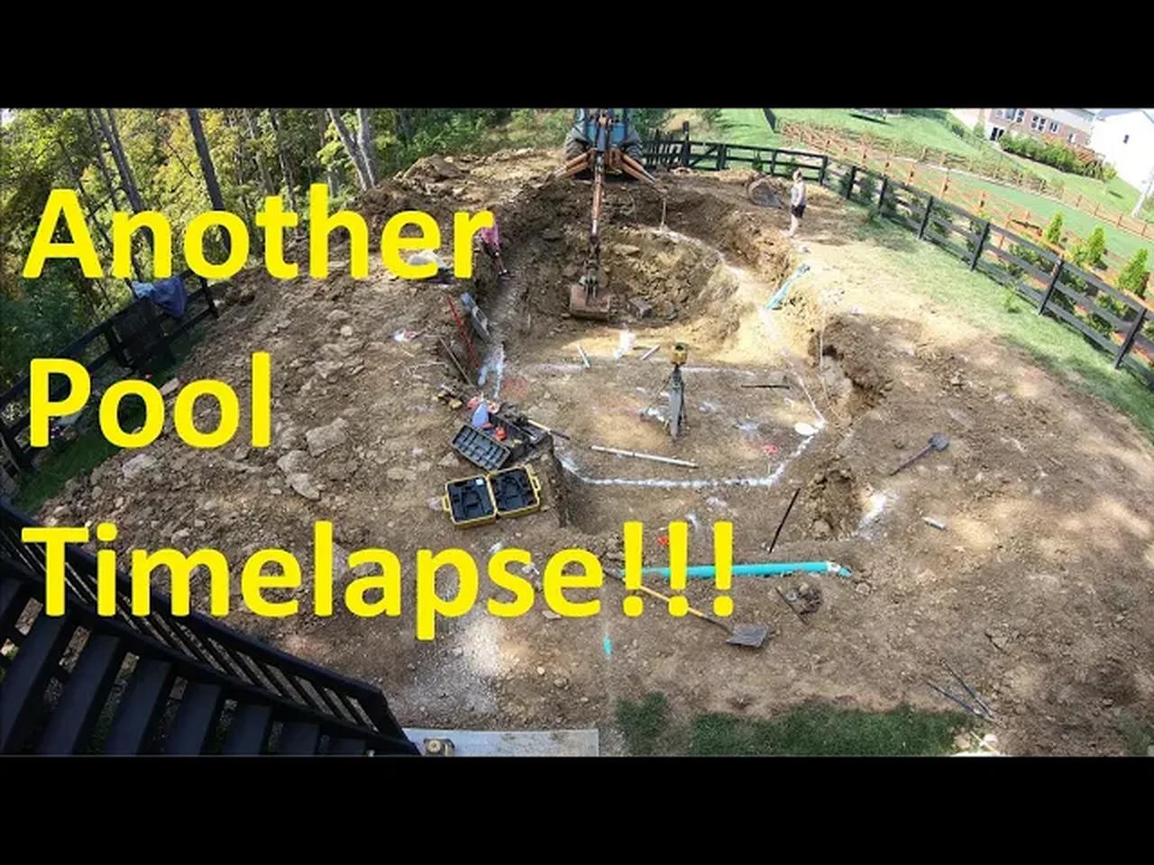 Pool Build Time Lapse - Part 1 (Excavation)