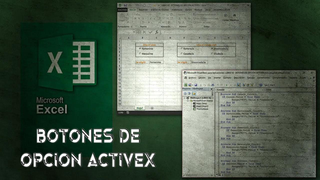 Botones de opción ActiveX en Excel