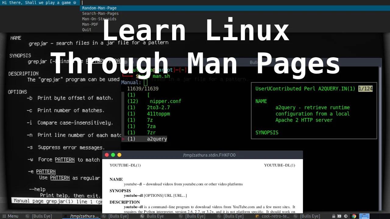 Learn Linux Through Man Pages