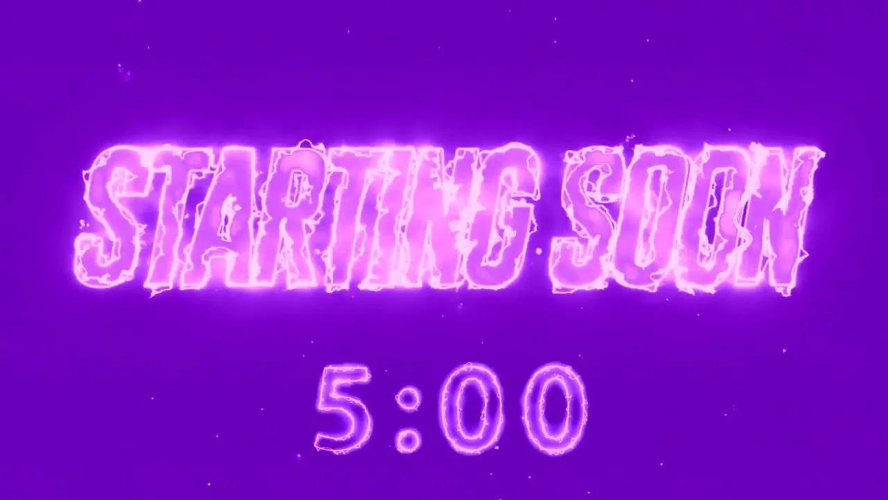 🔴 Live Stream Starting Soon || 5 Minute Countdown Screen Template [FREE]