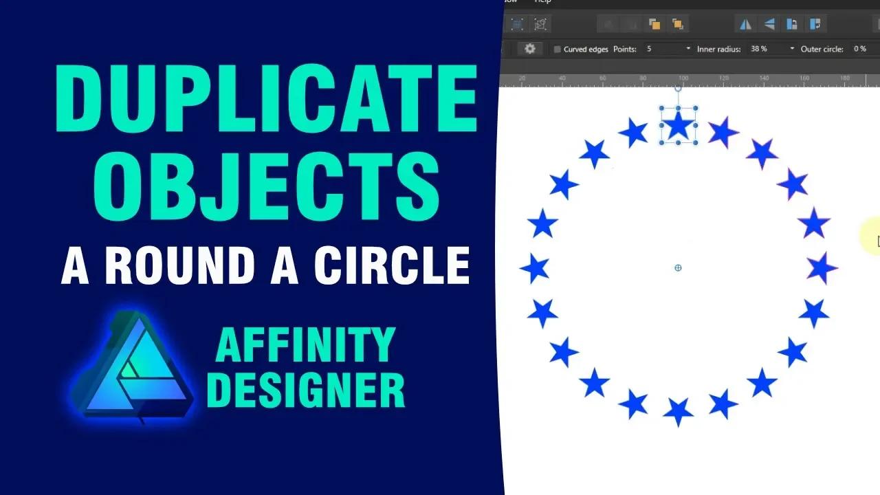 How To Duplicate Objects Around A Circle In Affinity Designer 1639