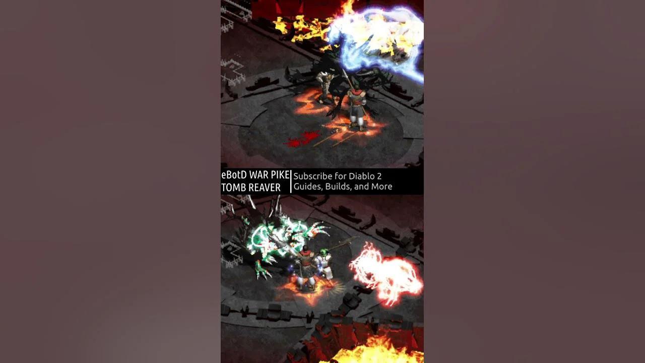 Diablo 2 eBotD War Pike vs Tomb Reaver 2H Zeal #shorts #d2versus